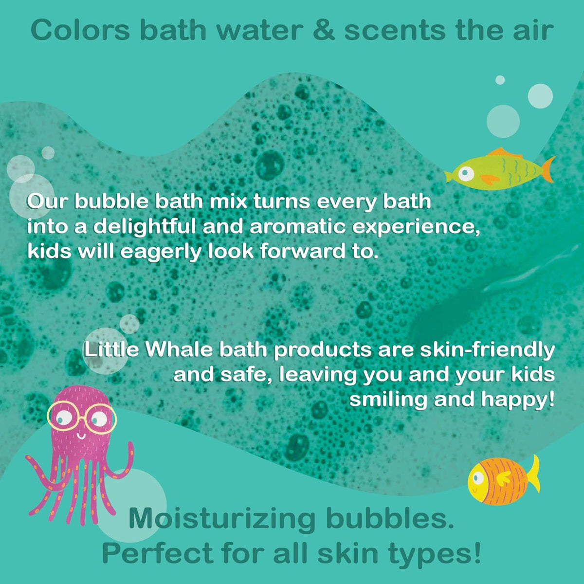 Aquamarine Color Bubble Bath